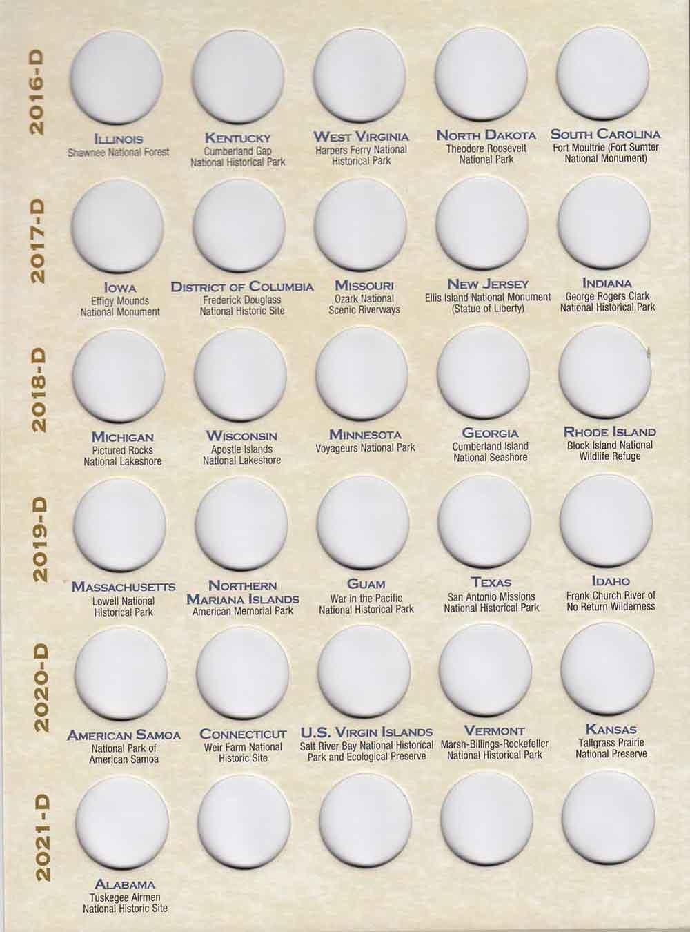 H.E. Harris & Co. US Washington Statehood and National Parks Quarter ...