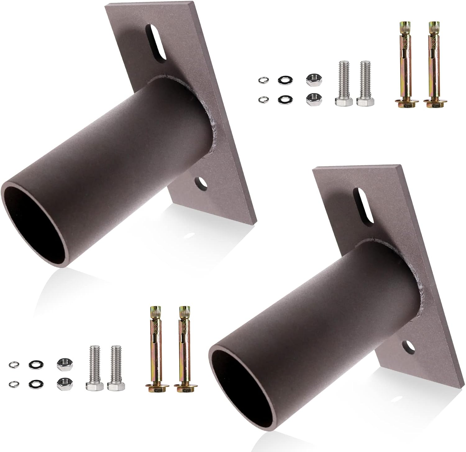 Slip Fitter Adapter Bracket with 2-3/8in OD Tenon 2 Pack, Light Fixture ...