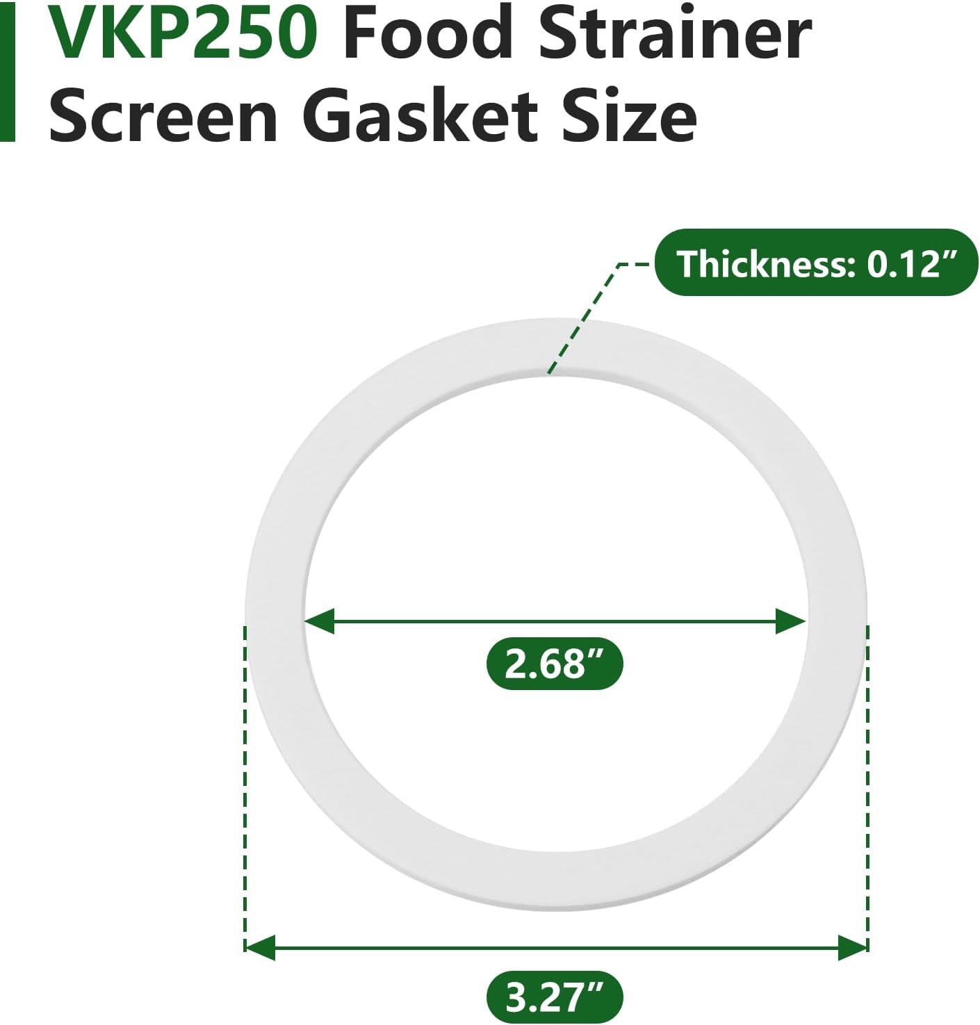 Amazon.com: VKP250 Spring and VKP250 Food Strainer Gasket Compatible ...