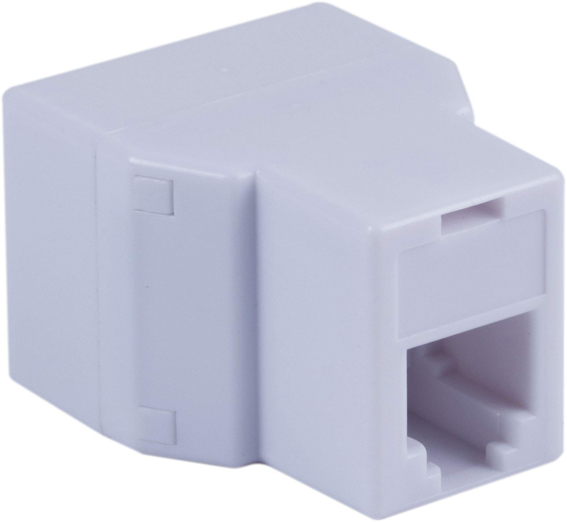 Snapklik.com : Power Gear White Duplex 4P4C in-Line Adapter, Extender ...