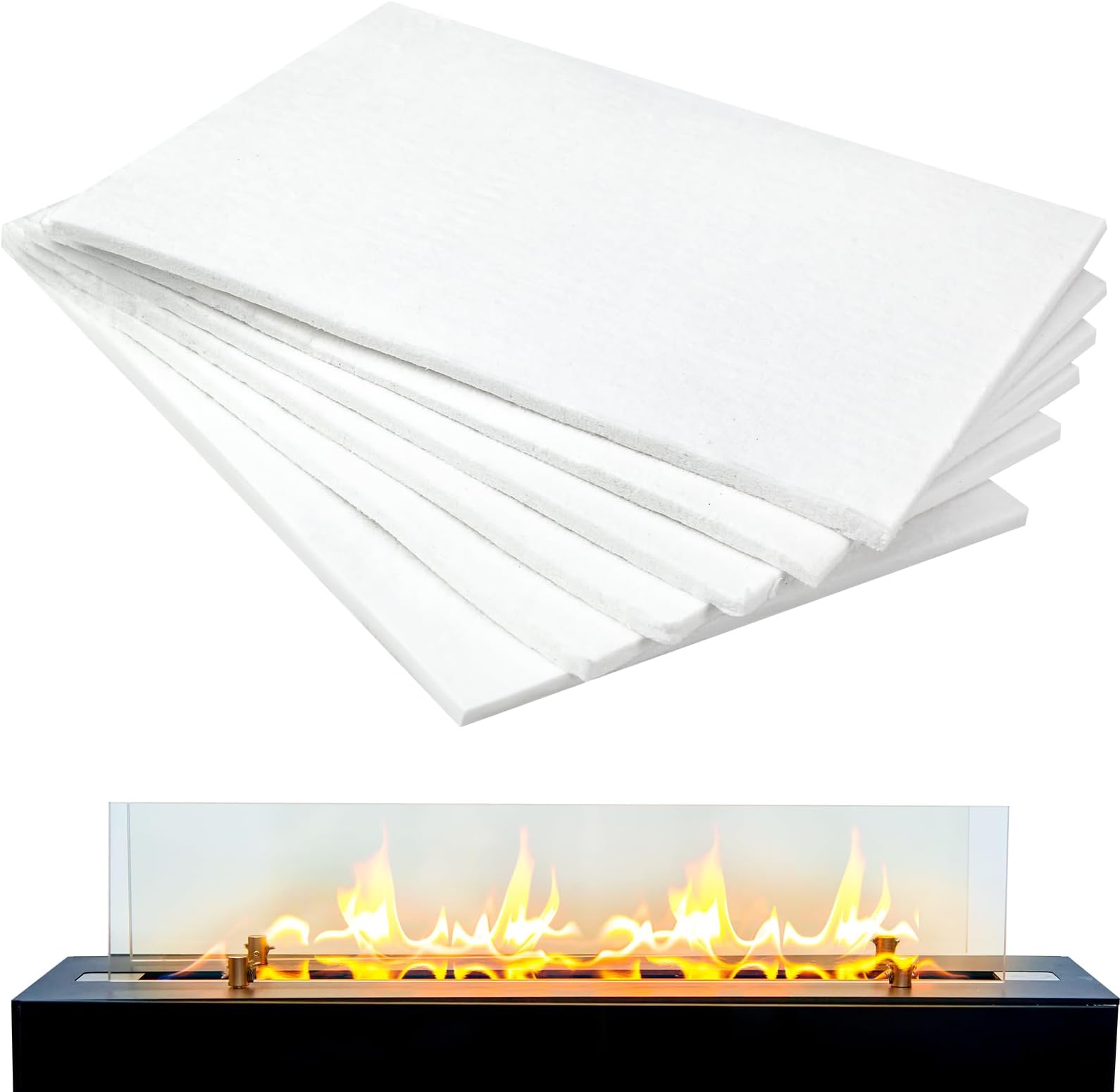 Amazon.com: Landical 50 Pcs Tabletop Fire Pit Ceramic Wool Wick Sponge ...