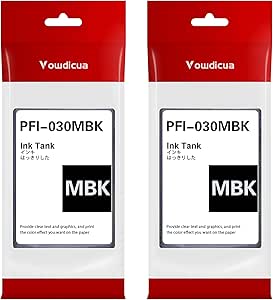 Amazon.com: PFI-030 Ink 2-Pack, Matte Black 55ml Compatible PFI-030MBK Ink Cartridge Replacement ...