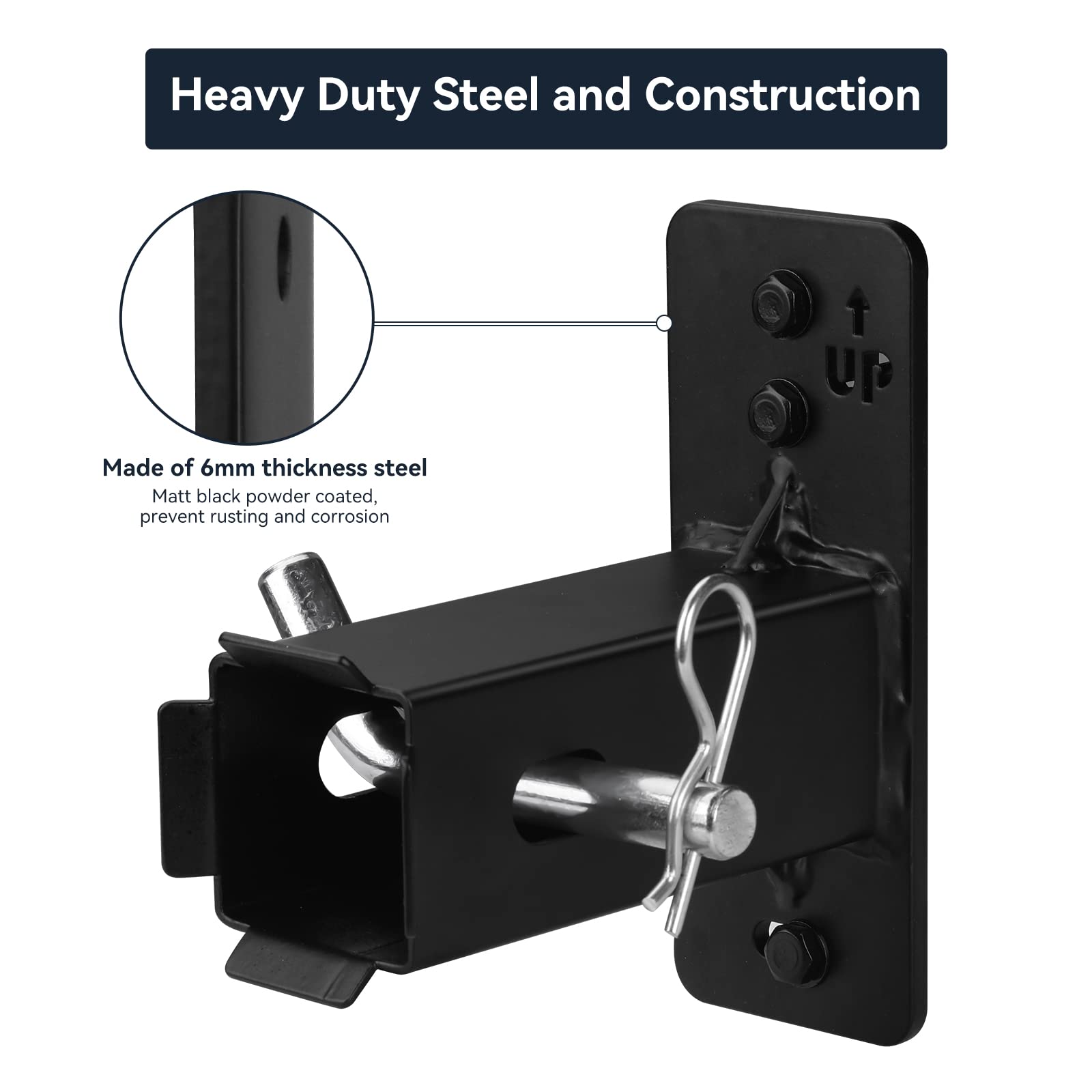 Snapklik.com : 2inch Hitch Wall Mount, Wall Mount Heavy Duty Bicycle ...