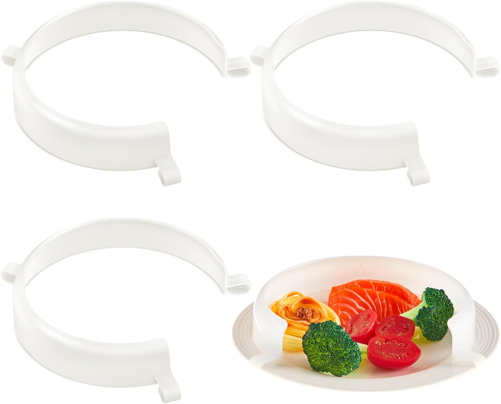 Amazon.com: Landical 3 Pcs Clip On Plate Guard for Eating Spill Proof ...