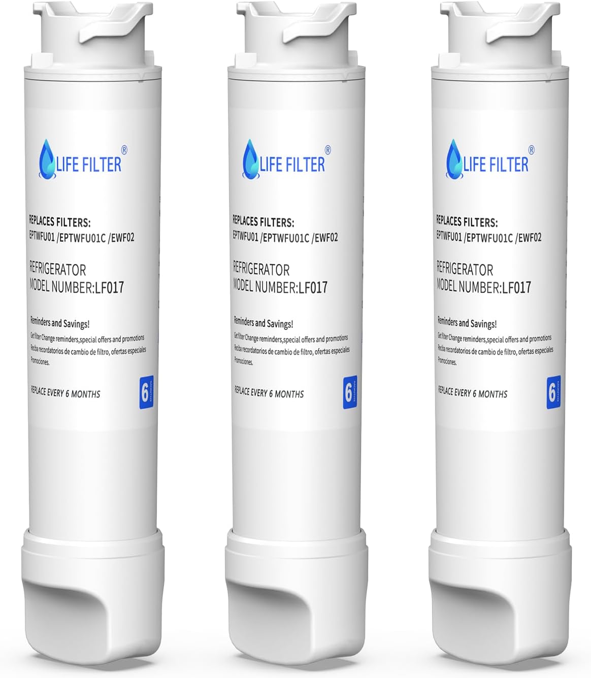 Lifefilter Refrigerator Water Filter Compatible with Frigidaire ...