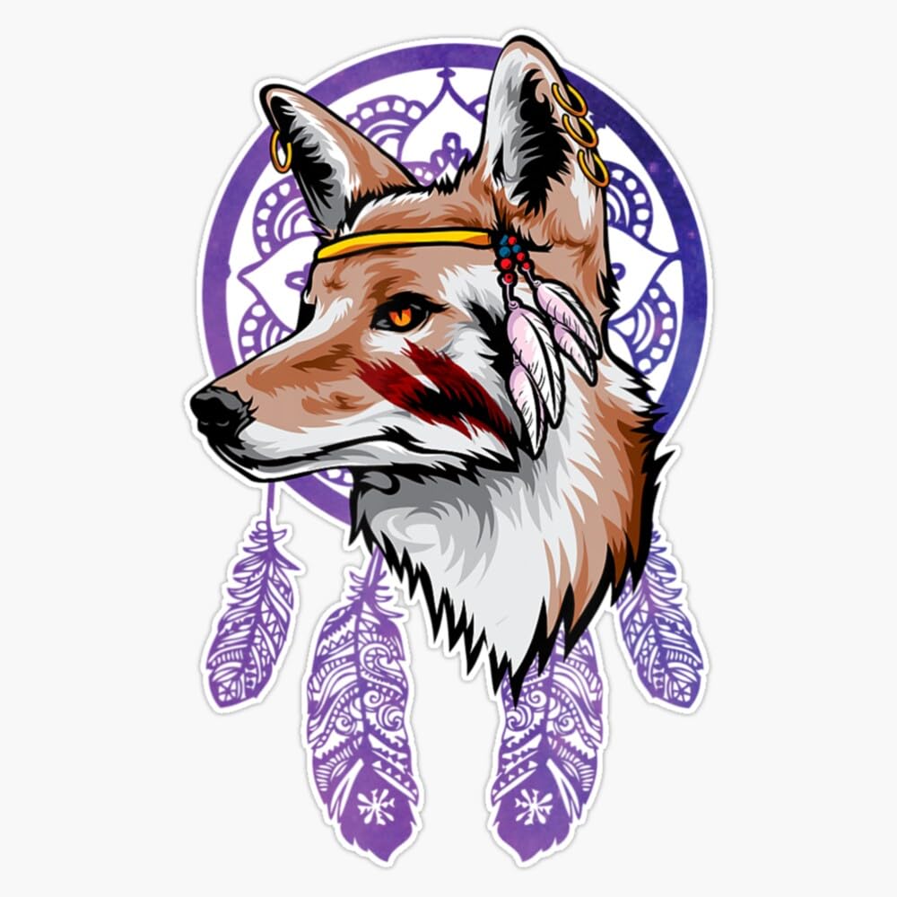 Native American Coyote Tatovering