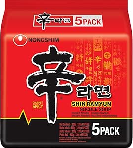 Nong Shim Instantnudlar Shin Ramyun – koreansk nötkött ramen soppa vass ...