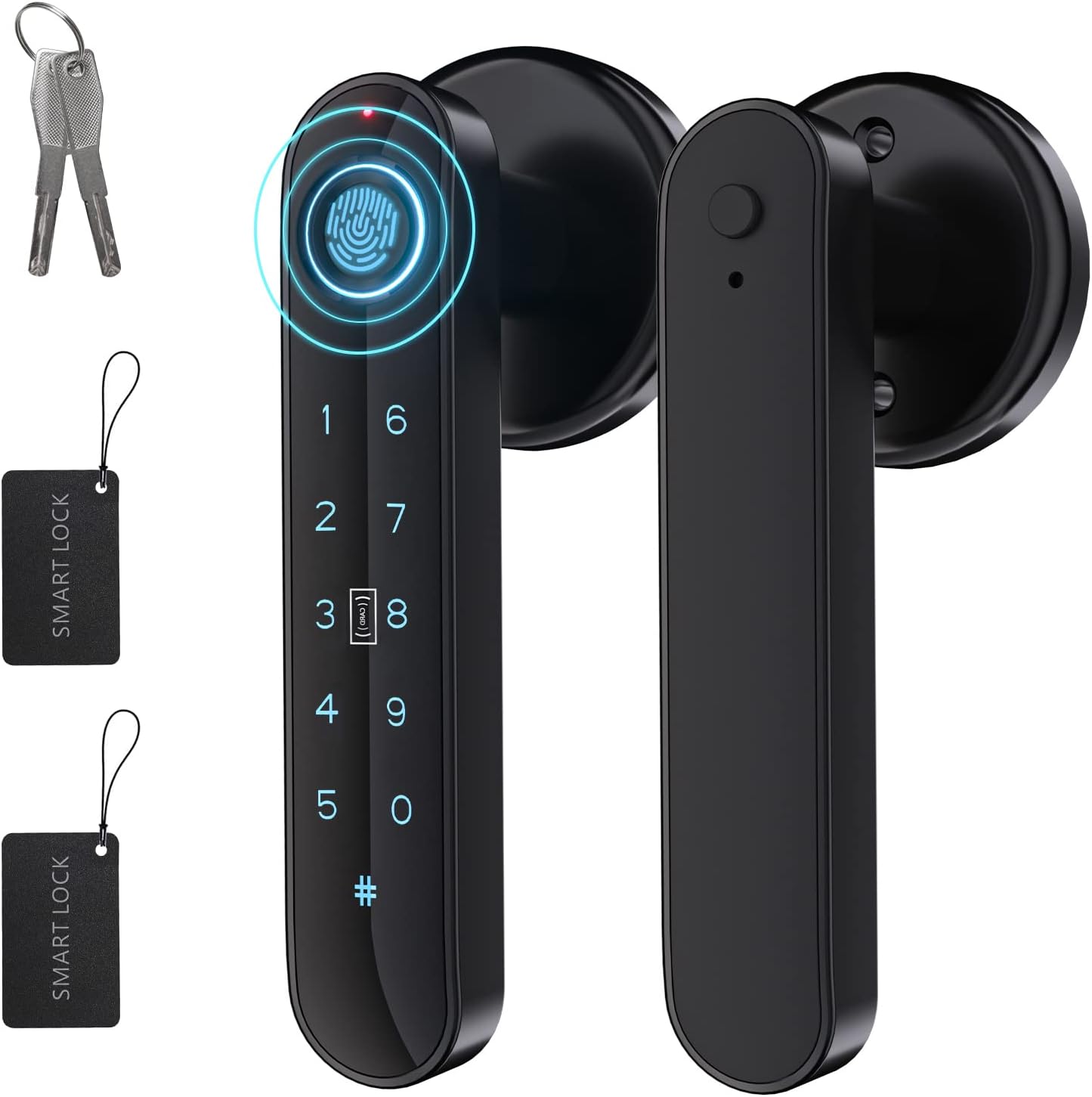 geetainoo Fingerprint Door Lock,Smart Door Knob for Bedroom,Keyless ...