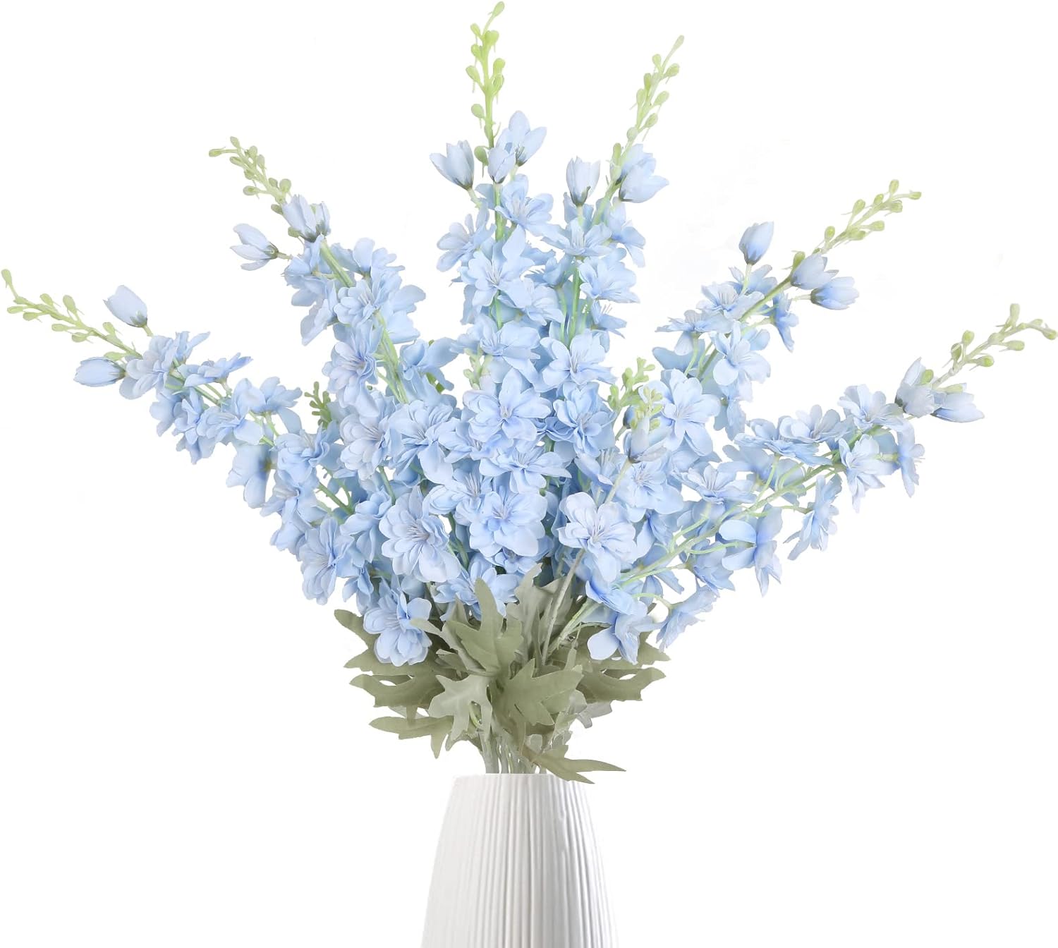 Amazon.com: IPOPU 33.5 in Fake Flowers Delphinium Artificial Flowers ...