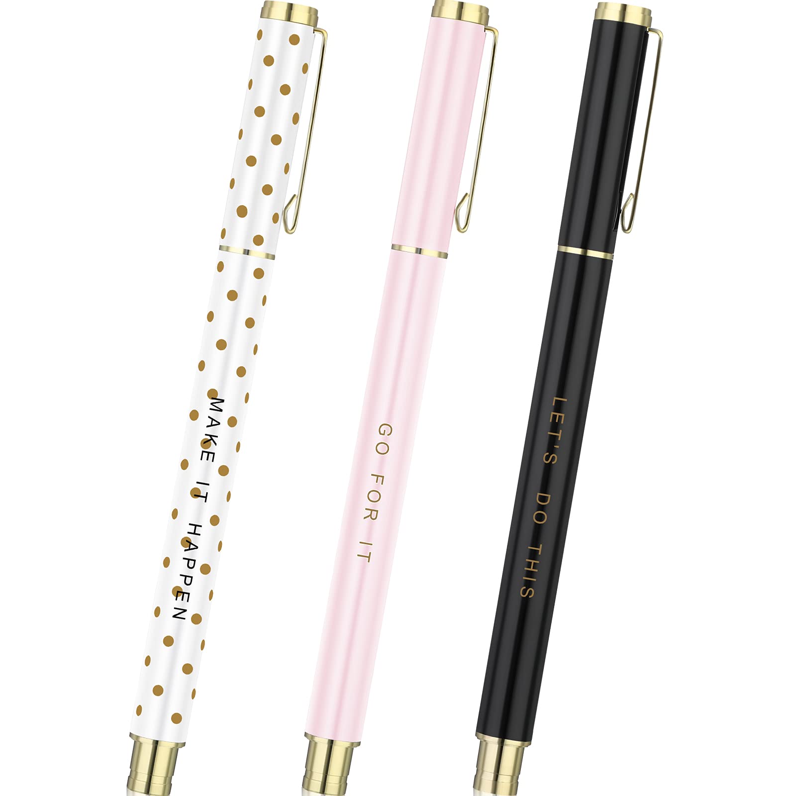 3 Pieces Inspirational Quotes Pen Metal Ballpoint Pen Encouraging Pen ...