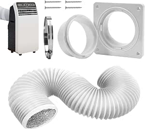 Amazon.com: 4" Portable Air Conditioner Wall Vent Kit with Exhaust Hose ...