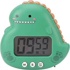 Time Timer,Electronic Timer Cute Dinosaur Kids Timer Large LCD Display Loud Alarm Digital ...