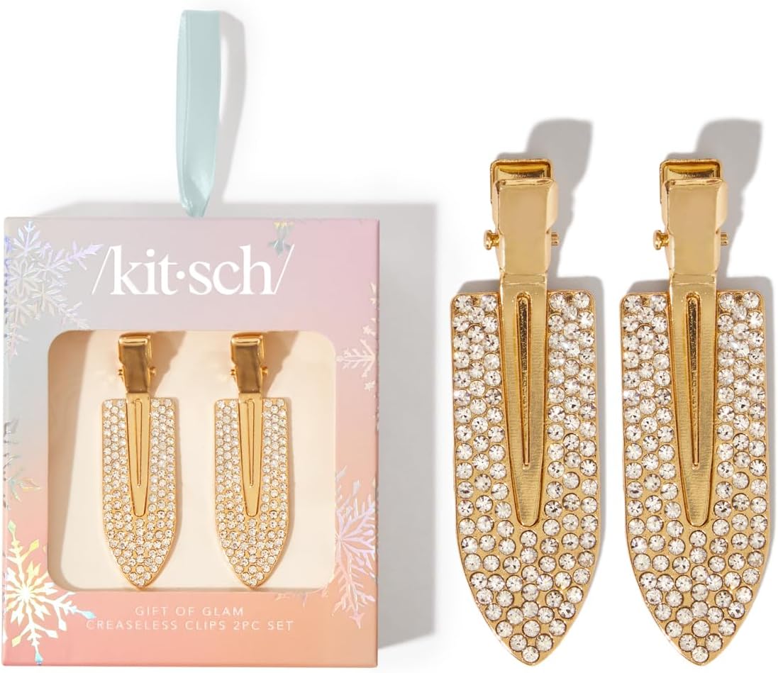 Amazon.com: Kitsch Creaseless Hair Clips for Women, No Bend No Crease ...