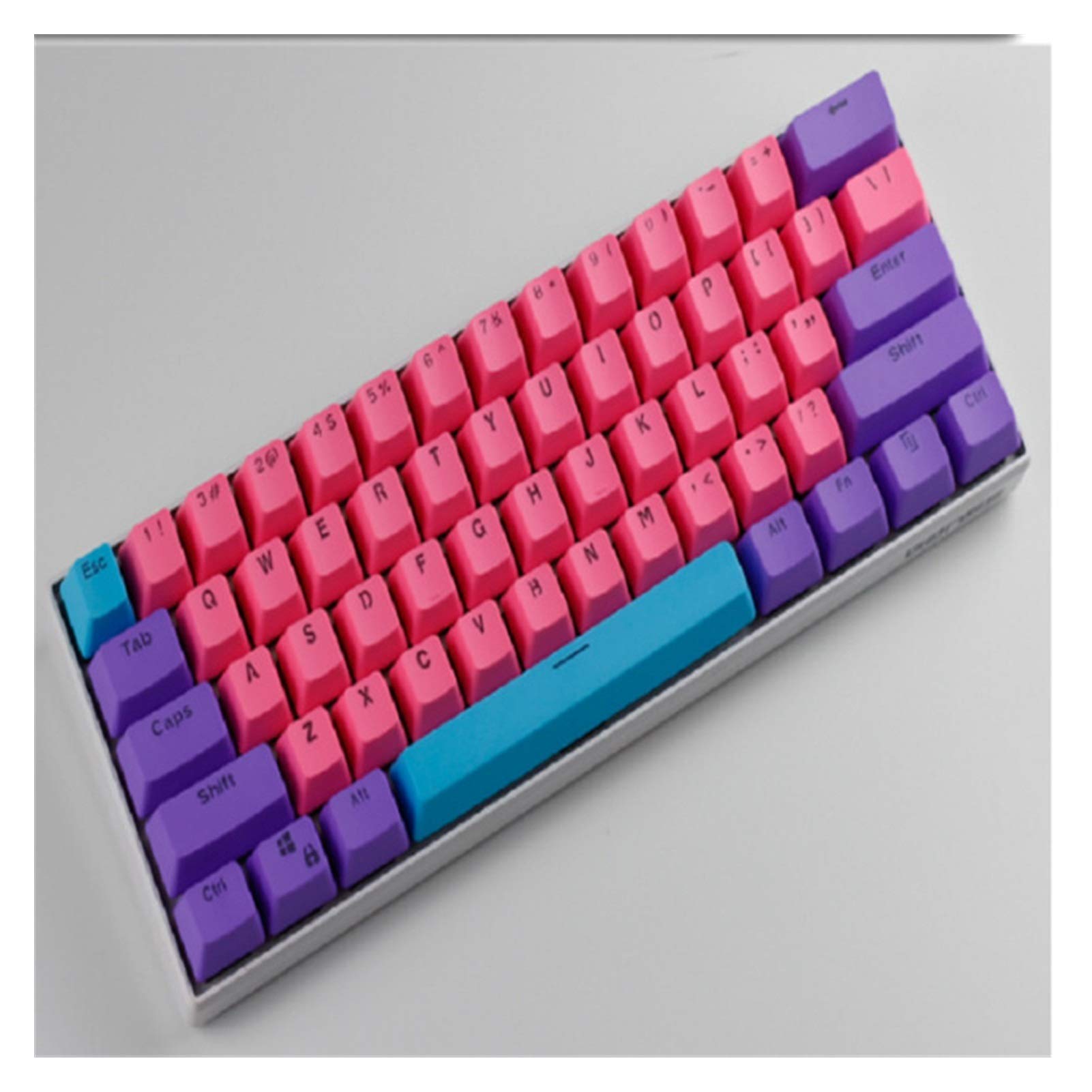 Buy Keycaps PBT Frosted Backlit Key Caps For 60% Layout Mechanical ...
