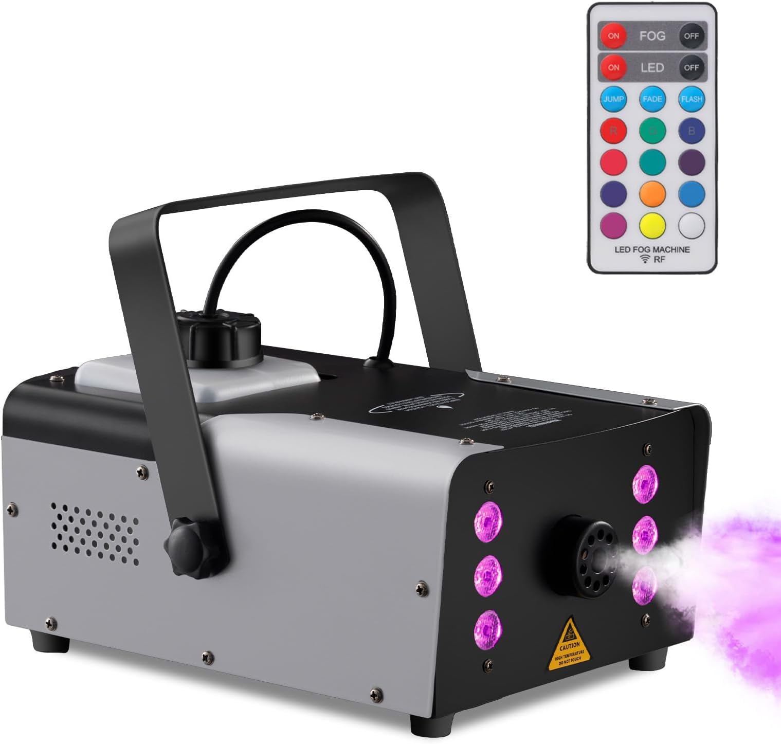Amazon.com: Sunolga 900W Fog Machine with 6 LED Lights and 12 Colorful ...