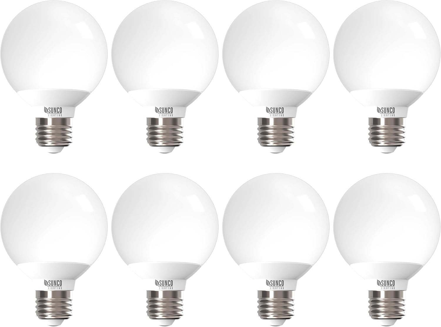 Sunco Lighting Vanity Globe Light Bulbs G25 LED for Bathroom Mirror 40W ...