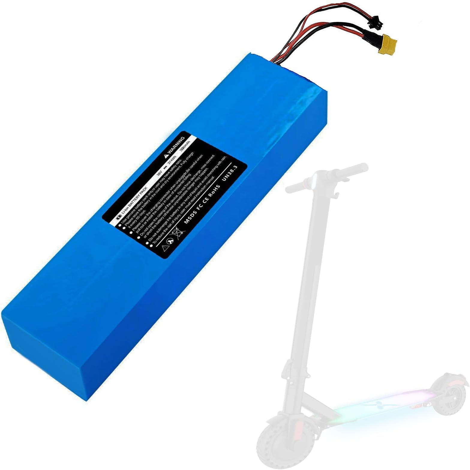 Amazon.com: CWUU 36V 11600mAh Lithium Battery for Electric Scooter ...