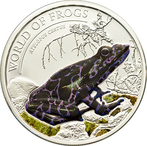 2011 DE World of Frogs PowerCoin Purple Frog Atelopus Certus Silver ...