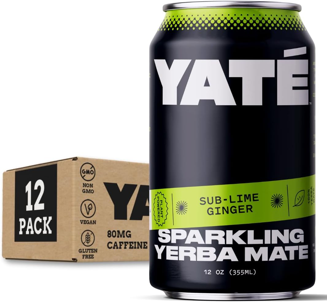 Amazon.com: Yate Sparkling Yerba Mate - Original Golden - Brewed ...