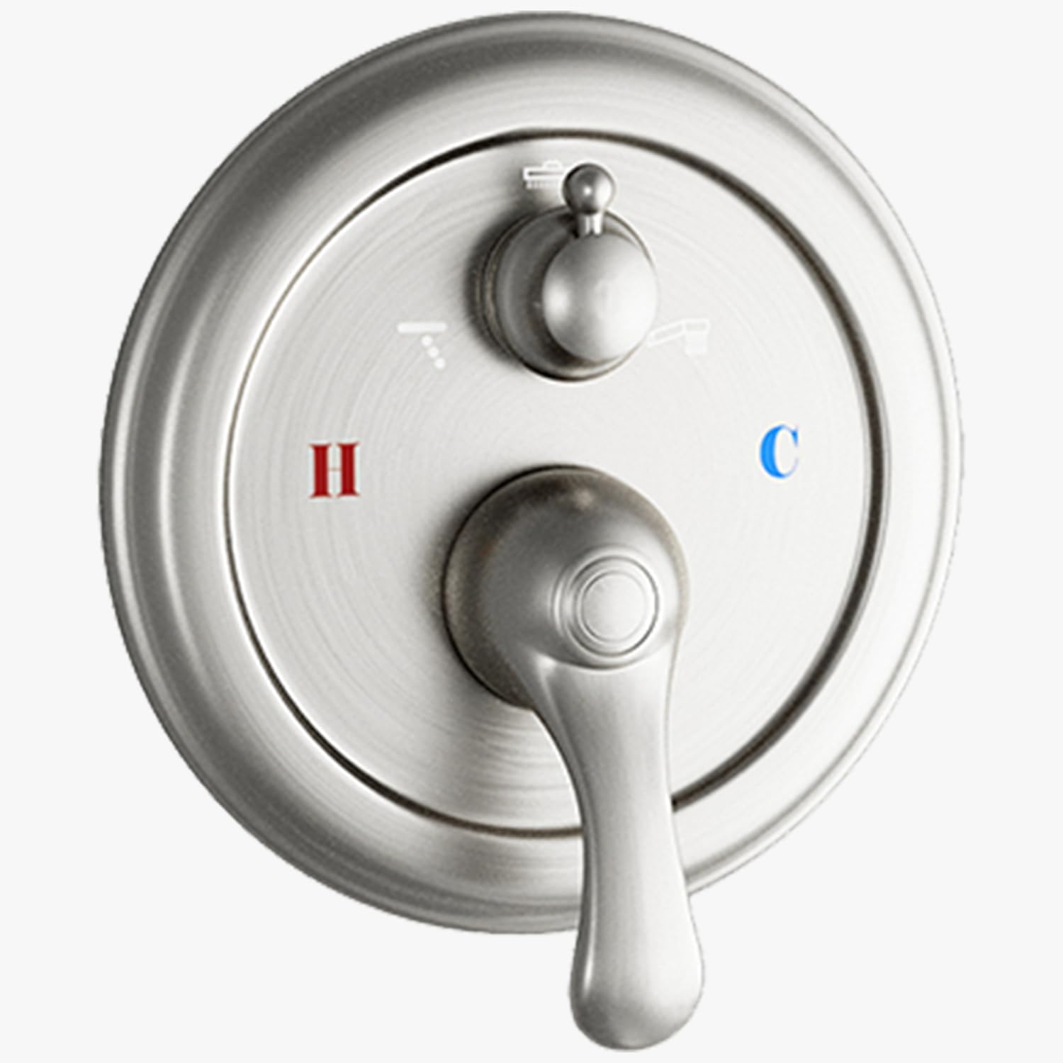 WHSHOWER 3-Function Shower Diverter Valve Concealed Solid Brass Shower ...