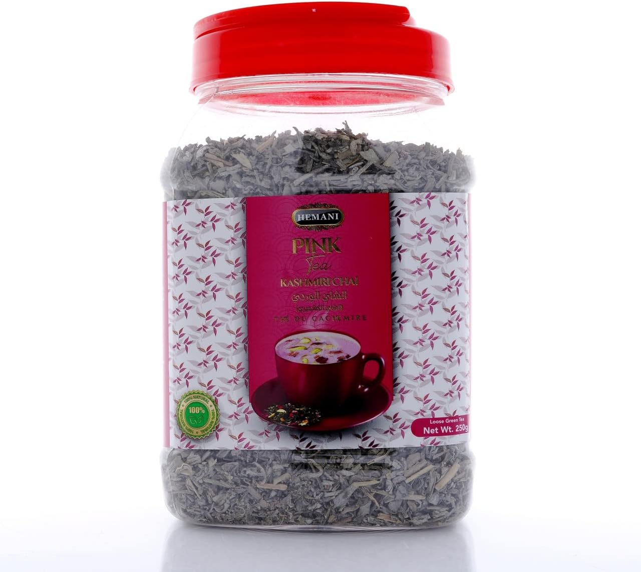 Amazon.com : Hemani Kashmiri Pink Tea Jar 250g - Noon Tea - Kahwa Green ...