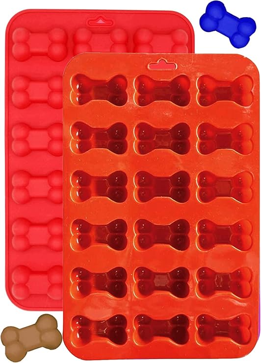 Amazon.com: TopolMold Ideal 2-Pack Silicone Dog Bone Molds: Easy Bake ...