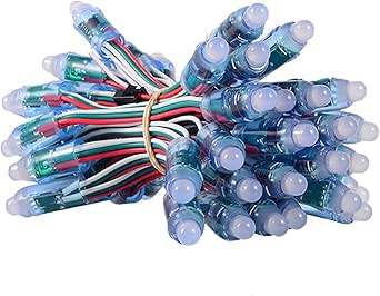 Ruirui DC5V 500pcs WS2811 12mm Diffused Digital RGB LED Pixel Light ...