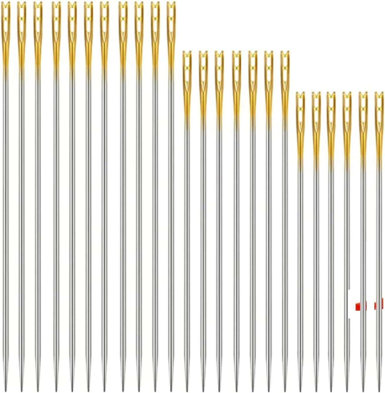 Amazon.com: 12/24/36pcs Self-Threading Sewing Needle Stainless Steel ...