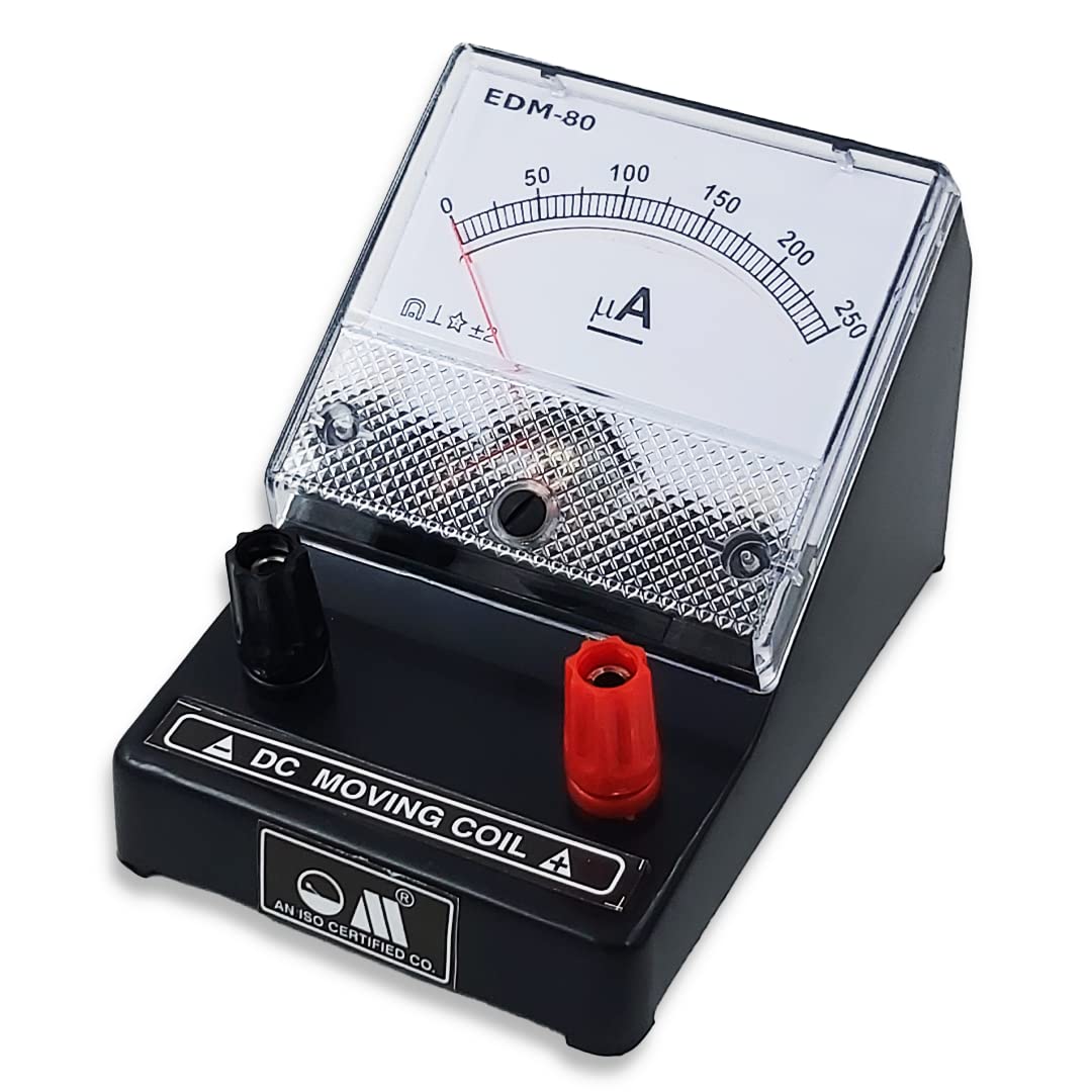 OM® Meters EDM-80 Desk Stand Analog 0-250 uA Micro Ammeter | Moving ...