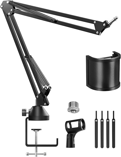 TONOR Bras de Microphone, Support de Microphone ajustable avec filtre ...