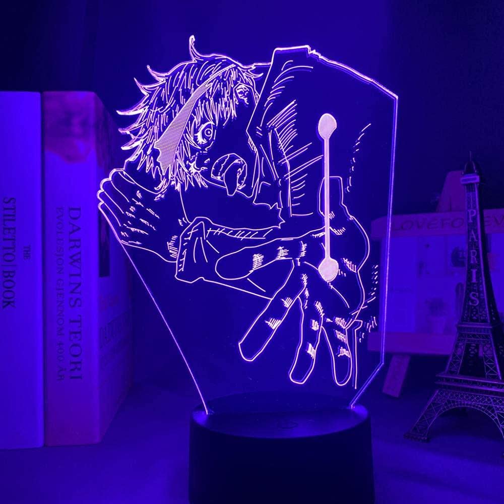 Buy GEZHF 3D Night Light Anime Illusion Led Decor Anime Lamp Satoru ...