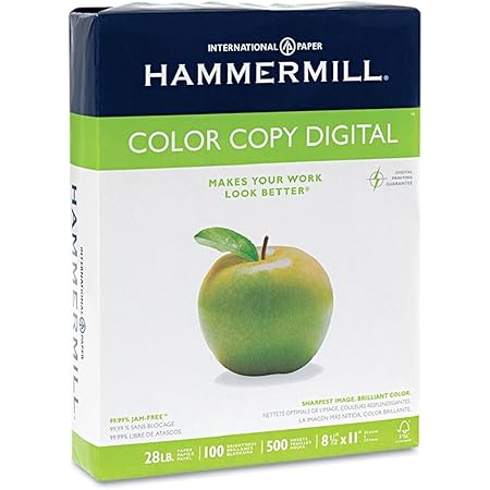 Amazon.com : Hammermill Color Copy Paper, 100 Brightness, 28lb, 8-1/2 x ...