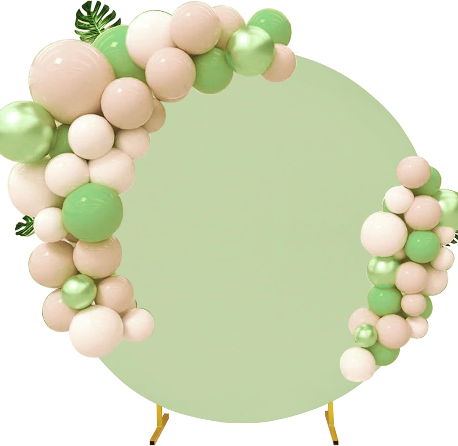 Amazon.com : 6FT Round Wedding Arch Cover for 6FT Circle Arch Stand ...