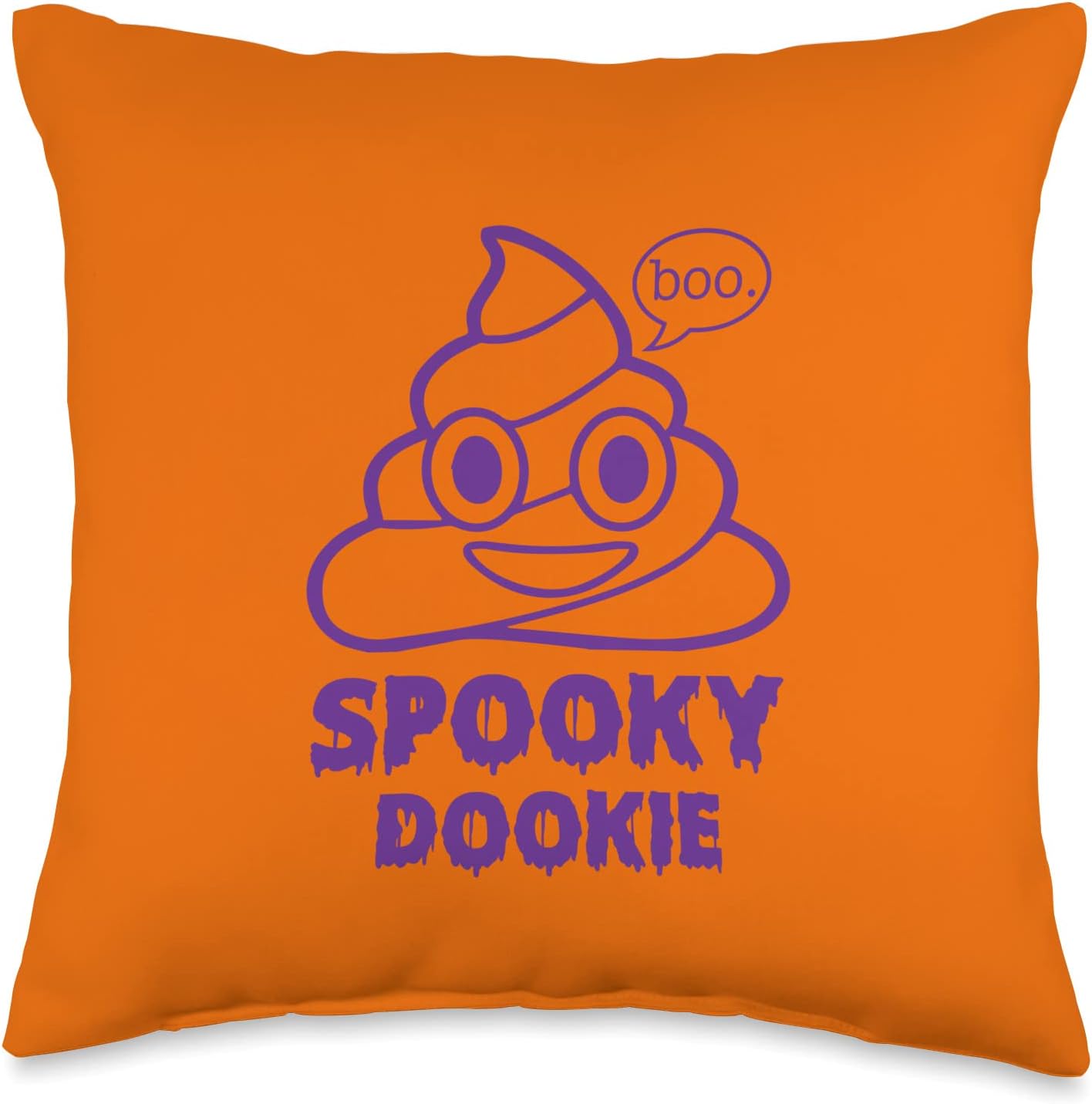 Amazon.com: Funny Spooky Dookie Halloween Cute Spooky Season Poop Face ...