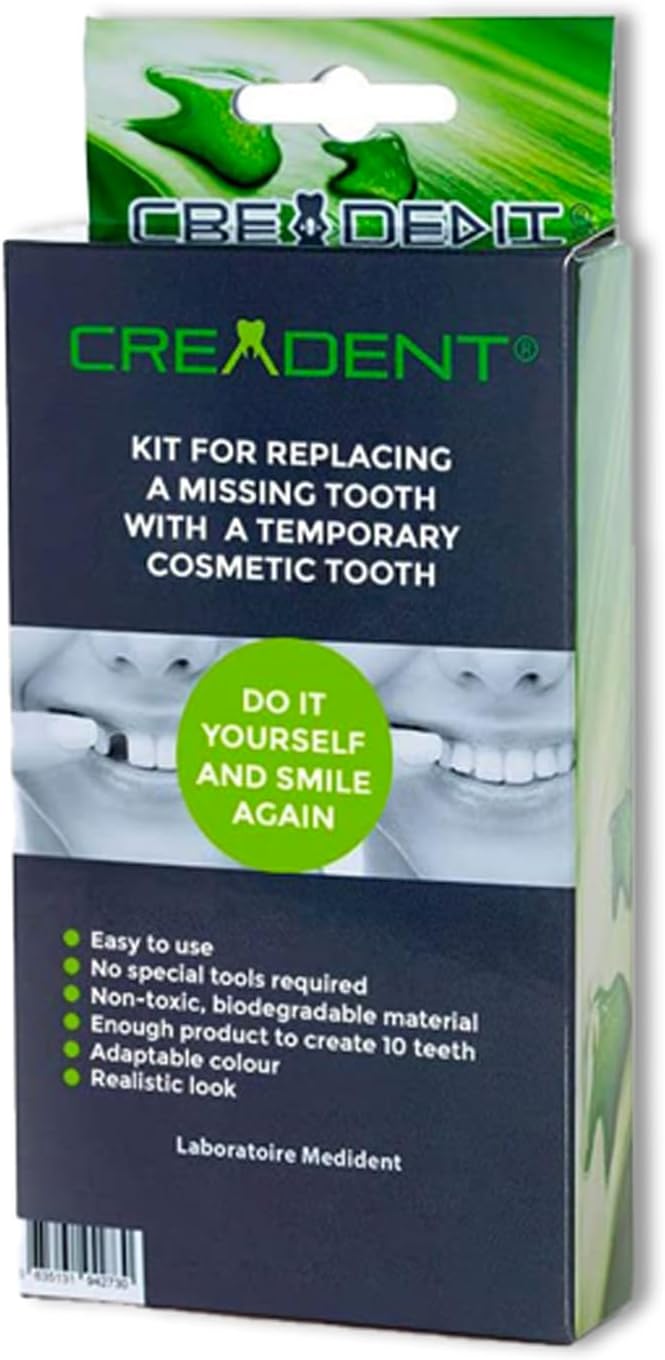 CREADENT Kit for replacing a missing tooth with a temporary cosmetic ...