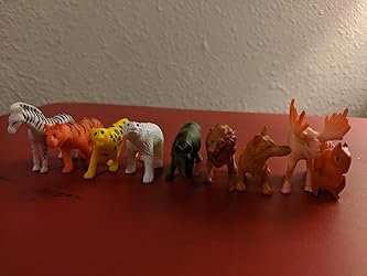 Amazon.com: Animal Toy, 64 Pack Mini Wild Jungle Realistic Plastic ...