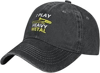 Cotton Baseball Cap I-Play-Heavy-Metal-Trombone Dad Hat Adjustable Polo ...