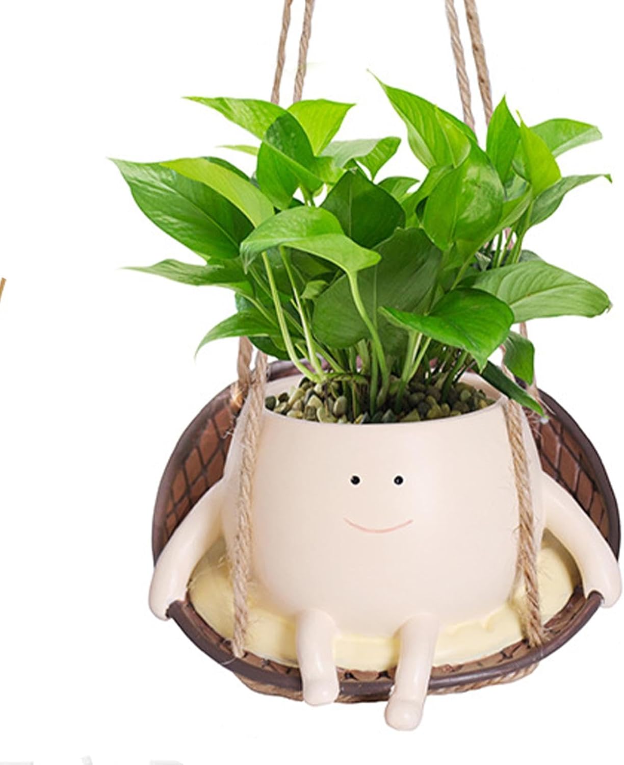 Amazon.com : Swing Face Planter Pots, Cute Wall Hanging Head Planter ...