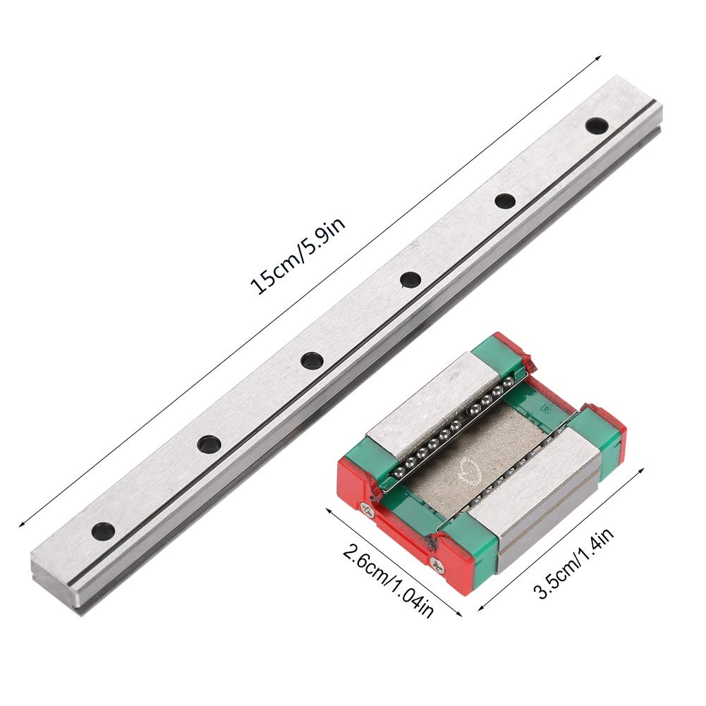 LML12B Miniature Linear Rail Guide 12mm Width Slide Block with ...
