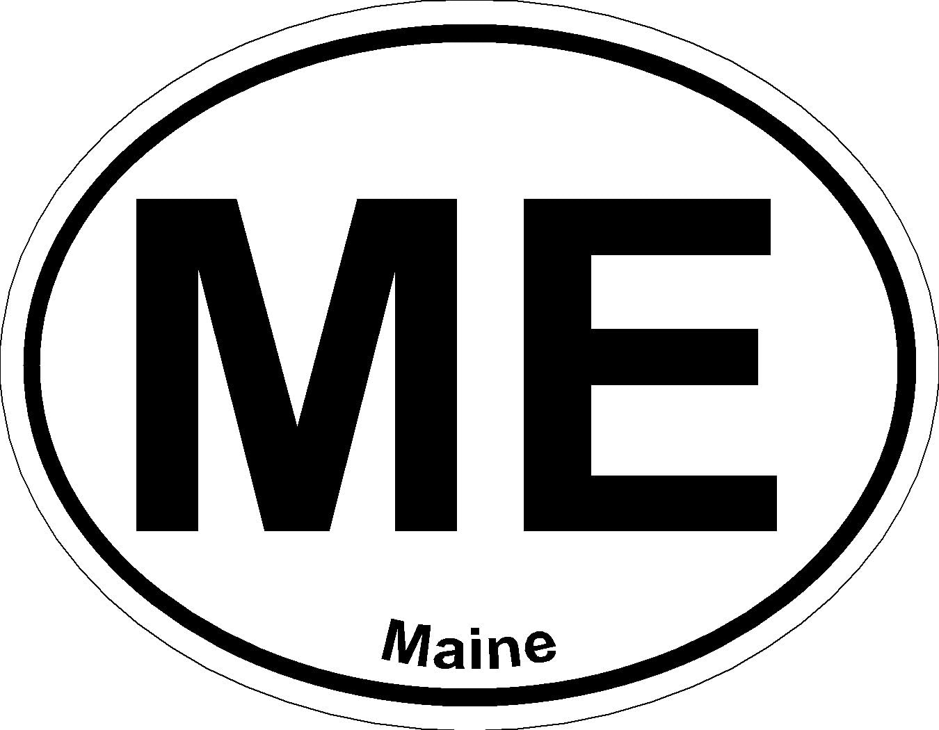 Amazon.com - Oval (Maine); State Bumper Sticker
