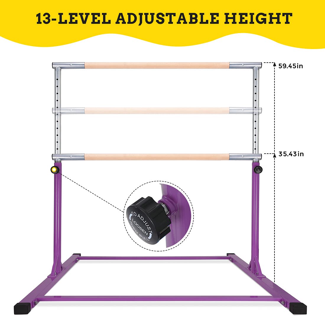 Snapklik.com : Zupapa Gymnastics Kip Bar - Expandable