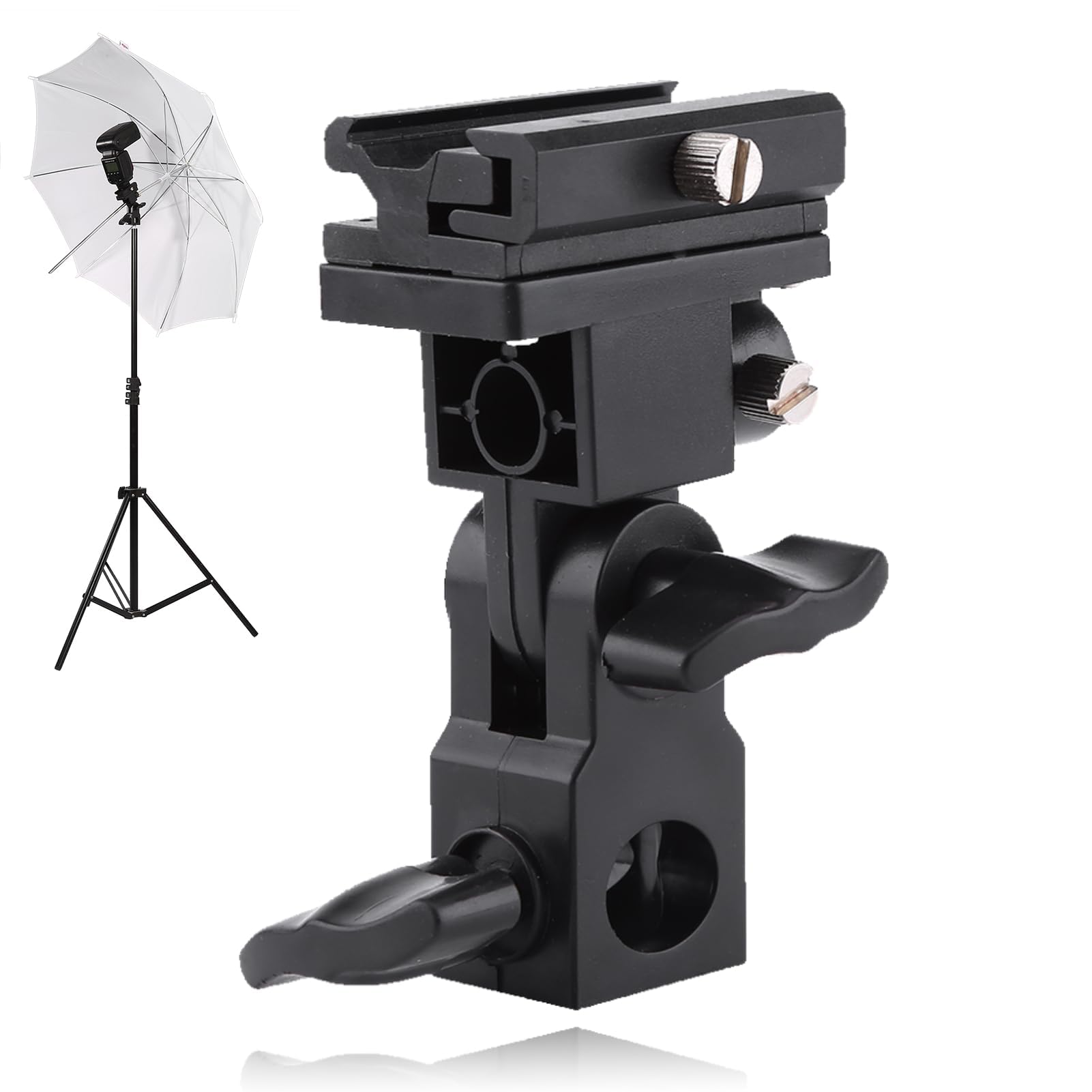 Amazon.com: Flash Umbrella Holder, Black Hot Shoe Mounting Bracket ...
