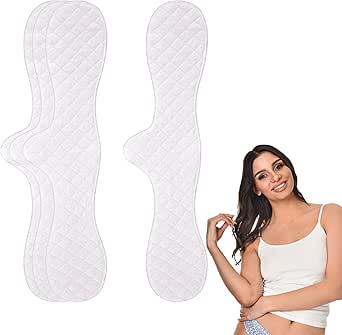 4 Pcs Bra Liners for Sweat,Reusable Comfortable Cotton Bra Liners,Cool ...