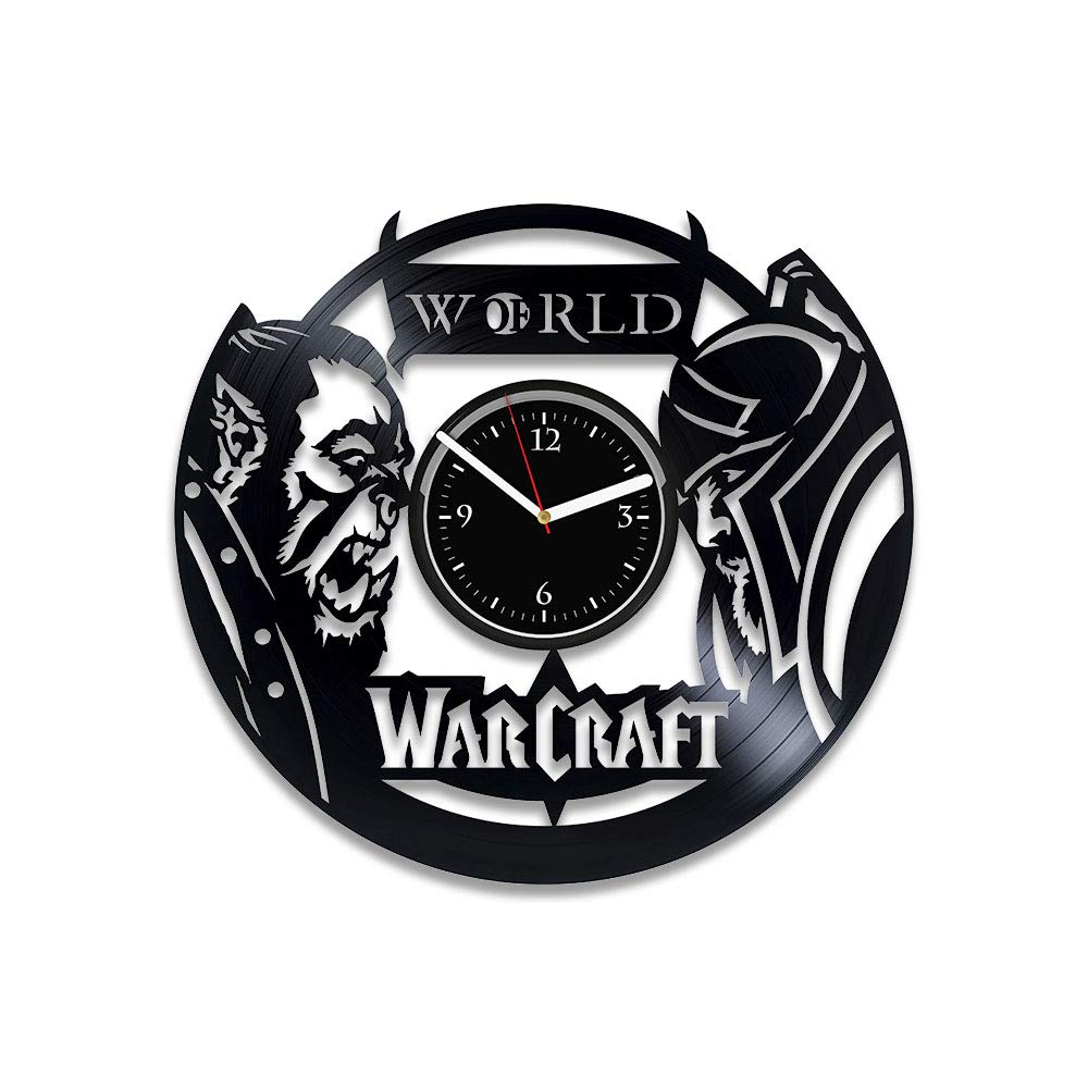 Buy Clock World Of Warcraft Vinyl Wall Clock Video Game Wall Clock ...
