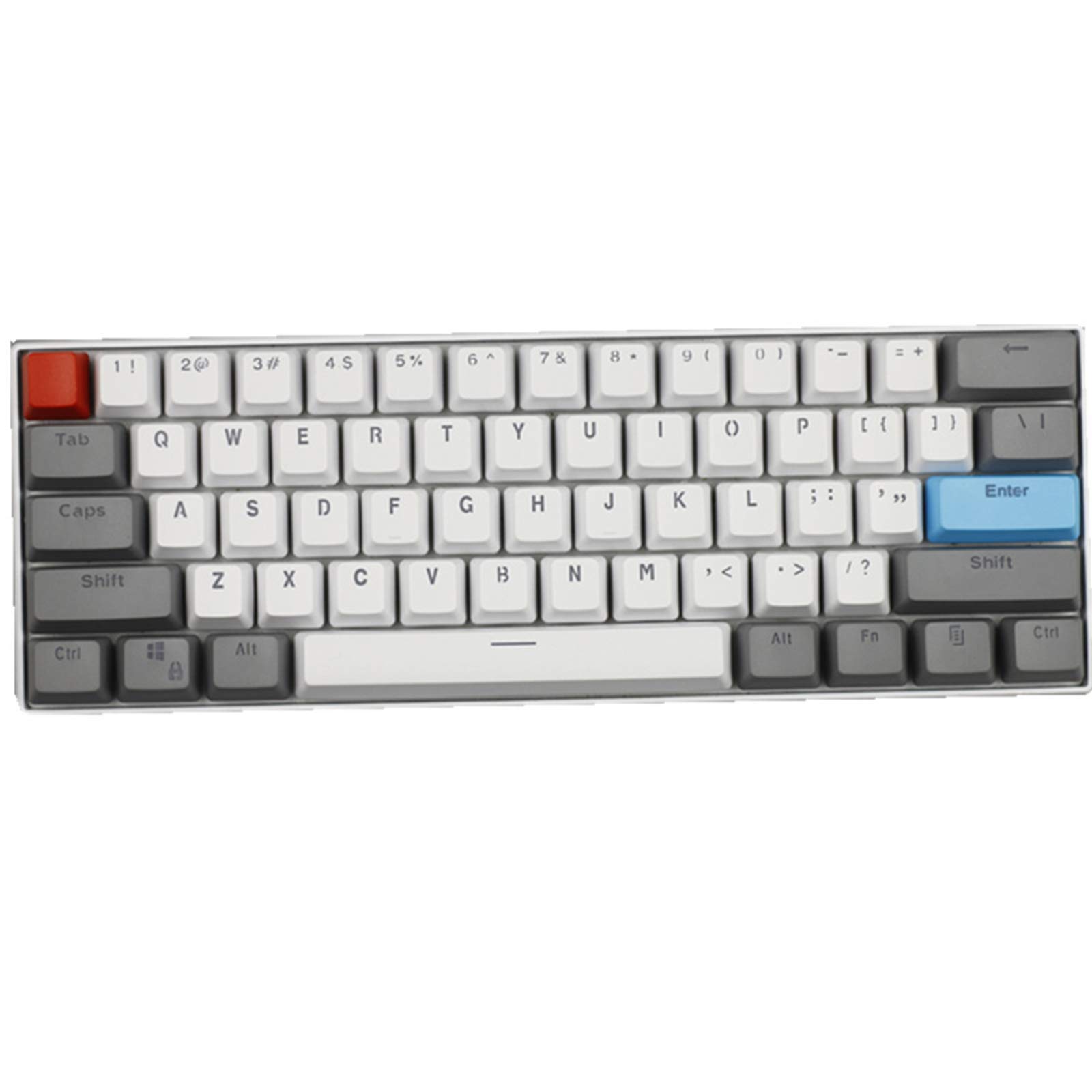Sunzit Keycaps, 61 Keycaps Backlight Three-Color Mechanical Keypad PBT ...