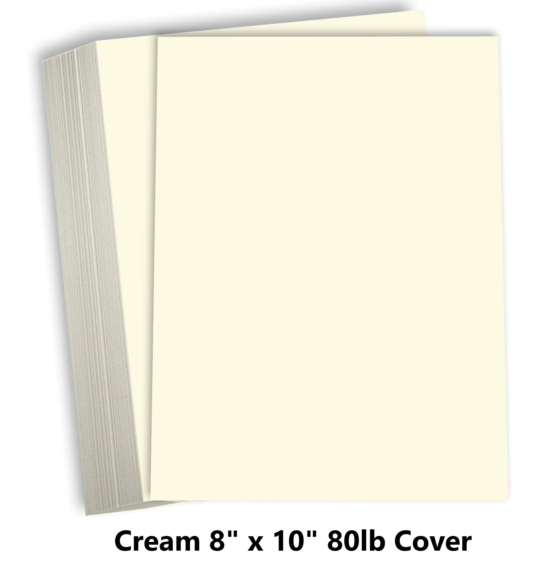 Snapklik.com : Hamilco Cream Colored Cardstock 8 X 10" Heavy Weight 80 ...
