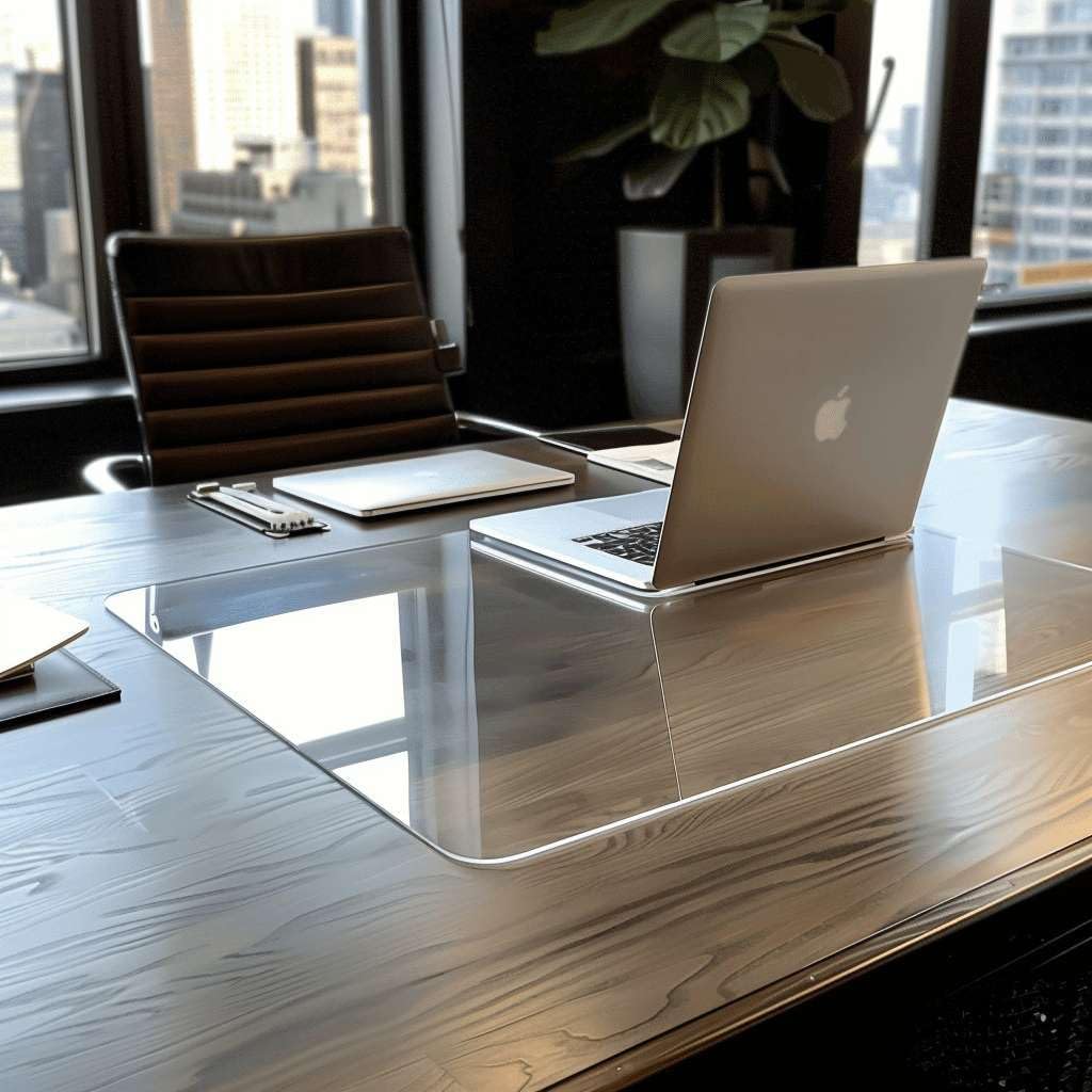 Nicoman Clear Desk Mat, Non-Slip PVC Clear Desk Protector Mat with ...