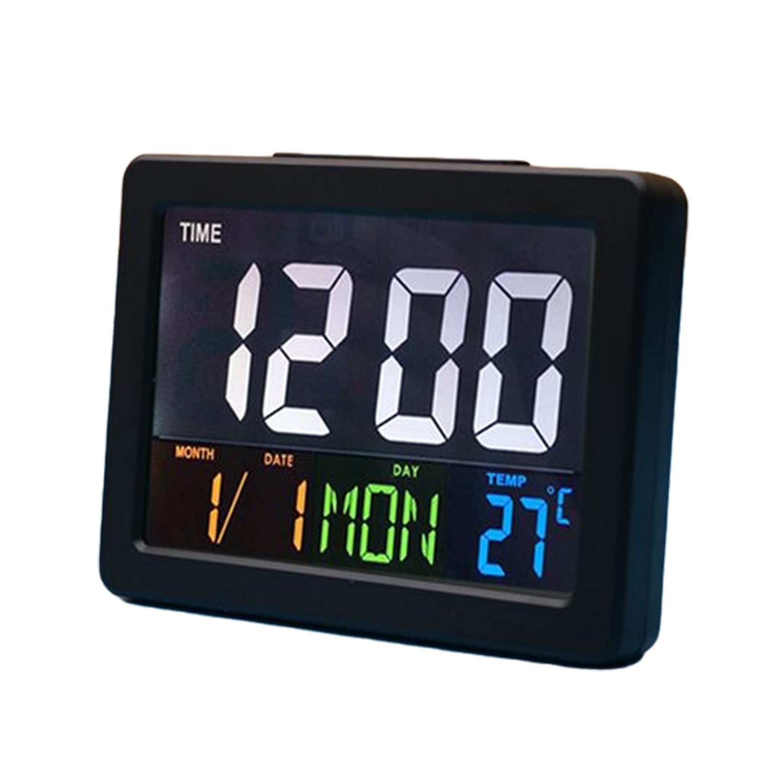 Chesoon Alarm Clock in Color Digital Large LED Display Battery Powered ...