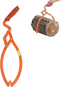 Log Tongs, 20" Log Lifting Tongs Heavy Duty 2 Claw Skidding Tongs Anti ...