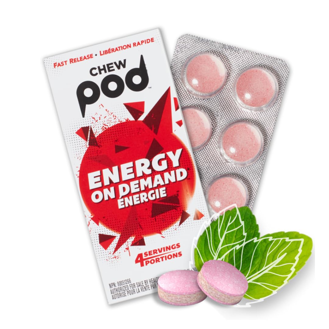 Amazon.com : Chewpod Energy Gum - COMING BACK SOON - 100mg Caffeinated ...